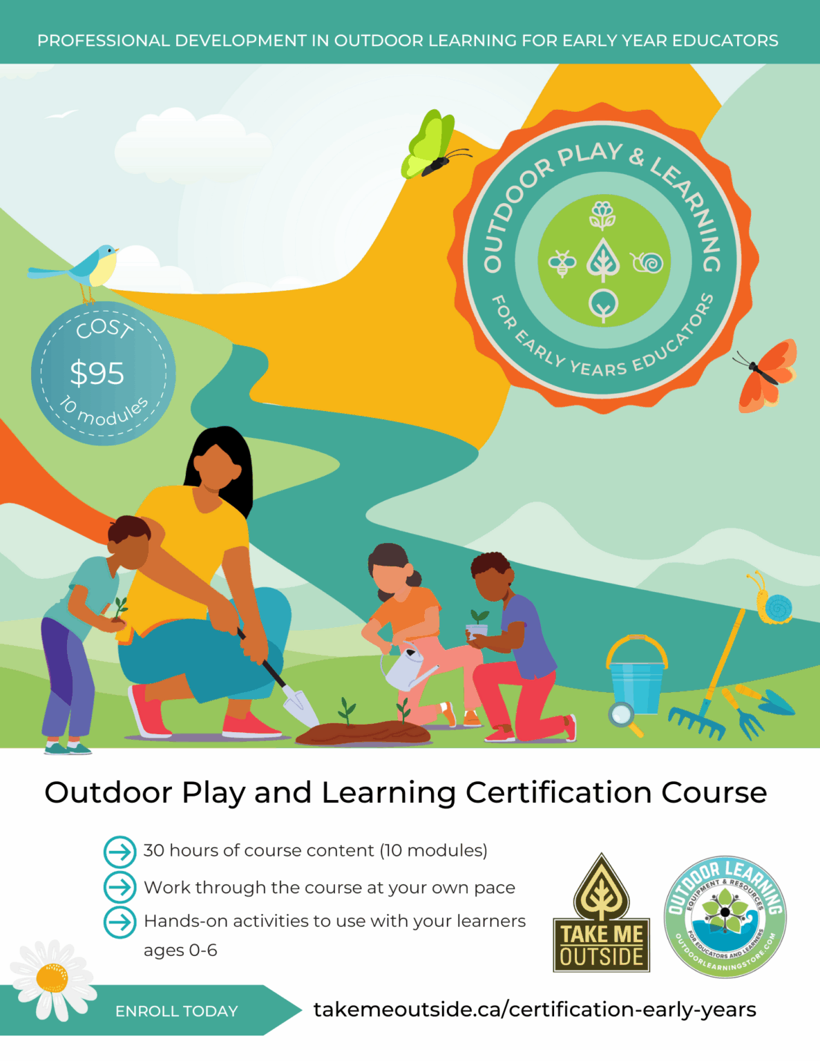 Early Years: Outdoor Learning Certification Program - Take Me Outside
