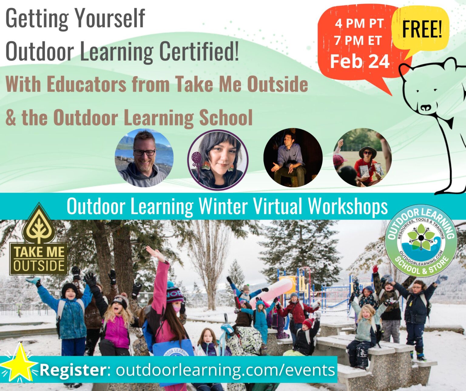 Events & Workshops - Take Me Outside